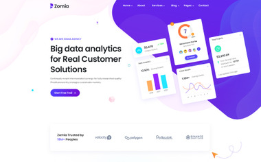 Zomia Data Analytics HTML5 Template #274804