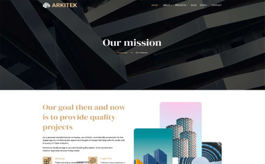 Arkitek - Architecture and Interior Responsive HTML5 Template #230366