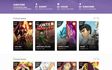 Animtora - Online Anime and Manga WordPress Theme #260265