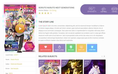 Animtora - Online Anime and Manga WordPress Theme #260265