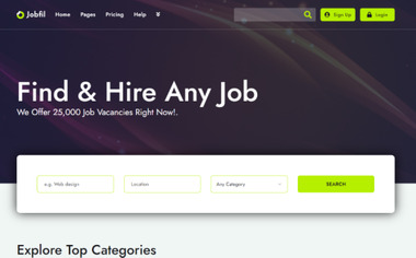 Jobfil - Job Portal HTML Website Template #352522