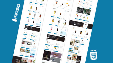 Pharmatica Modern Online Pharmacy HTML5 Ecommerce Website Template #251065