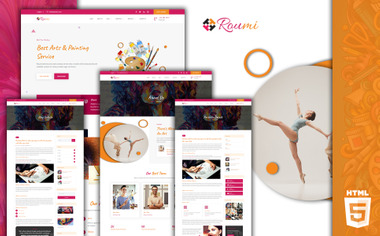 Roumi Creative Responsive HTML5 Website Template #202479