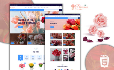 Pamina Swift Florist and Flower Shop HTML5 Website template #189322