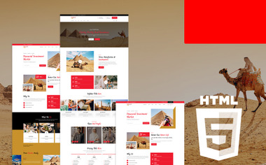 Pharaoh Egypt Culture & Events HTML5 Website Template #241590