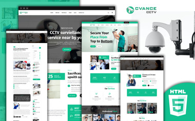 Cvance Security and CCTV HTML5 Website Template #207751