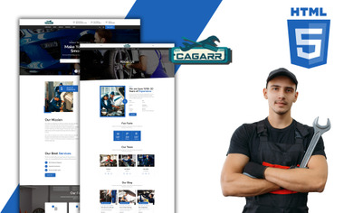 Cagarr - Minimal Garage Workshop HTML Website Template #179718