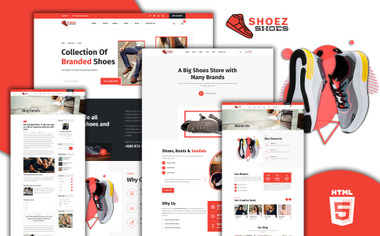 Shoez Footwear Shoes Shop Website Template #208626