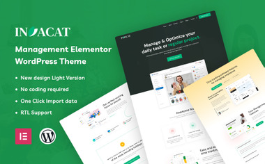 Invacat - Management Elementor WordPress Theme #381606