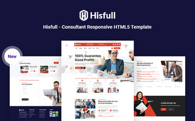 Hisfull - Consultant Responsive HTML5 Website Template #173907