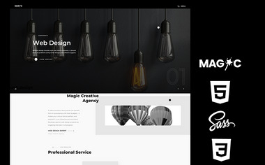 Magic Creative Agency HTML5 CSS3 Theme Website Template #224555