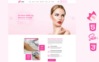 Este - Beauty Salon Html5 Css3 Theme Website Template #244076