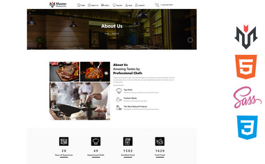 Master Restaurant - Food & Restaurant Html5 Css3 Theme Website Template ...