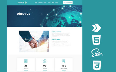 Logistica Html5 Css3 Theme Website Template #231832