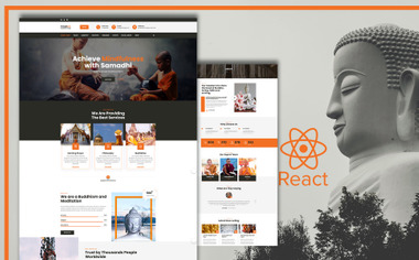 Templezen - Temple React Website template #201788