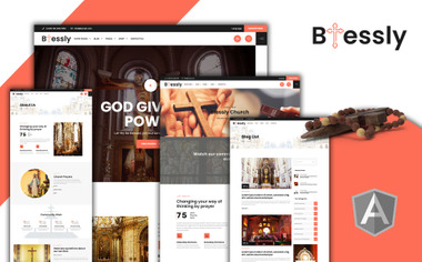 Blessly- Church and Donation Angular Template #198886