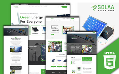 Solaa - Solar HTML5 Template #218226