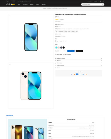 Quickstore – Mega Shop Multipurpose Shopify Store #275816