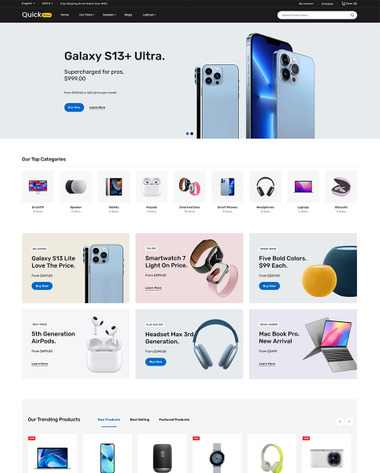 Quickstore – Mega Shop Multipurpose Shopify Store #275816