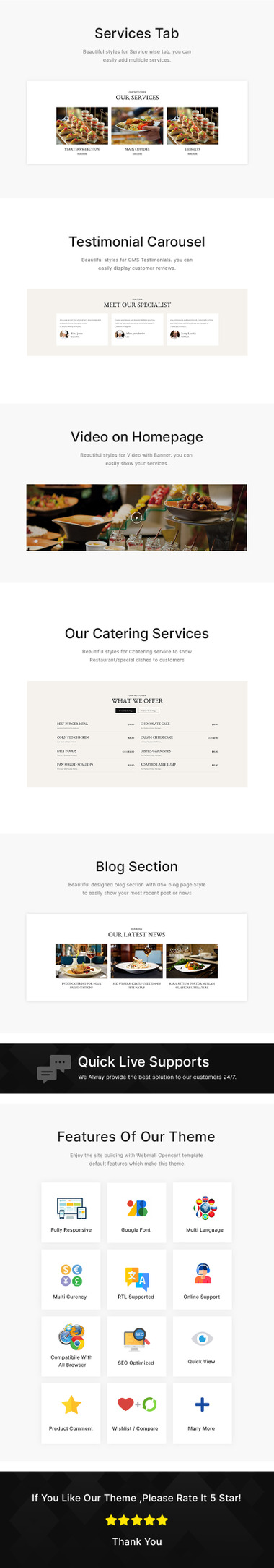 Catering - Wedding Planner, Personal Chef, Catering Company WordPress Theme + Elementor #260271