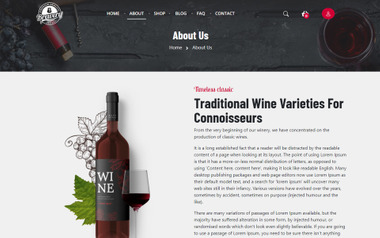 Vwine - Online wine shop React JS Website Template #235680