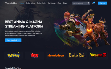 Tendex - Anime and Manga HTML5 Website Template #296910