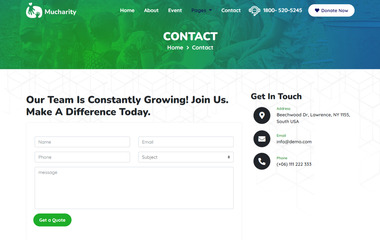 Mucharity - Nonprofit Fundraising/Ngo and Charity HTML5 Website ...