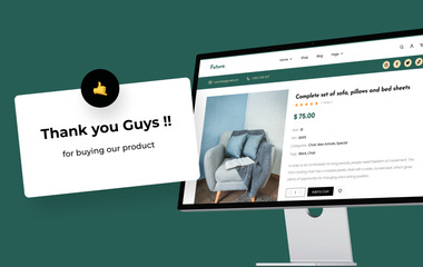 Future - Website Template React for Furniture Store #329819