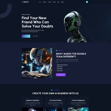 Aptech - Artificial Intelligence And Technology WordPress Theme #447833