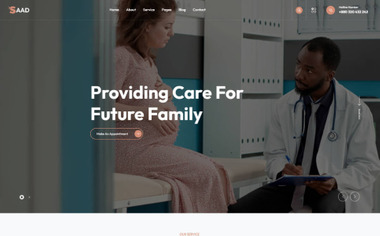 Saad - Family Planning & Pregnancy Clinic Wordpress Theme #383023