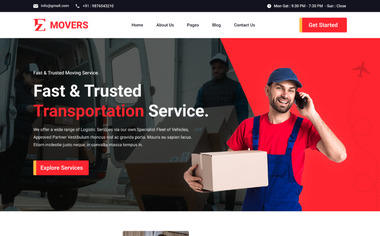 EZ Movers: A Versatile And Powerful WordPress Theme for Movers and Packers #448304