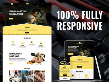 Flatter Tools - Tools Shop HTML5 Website Template #329825