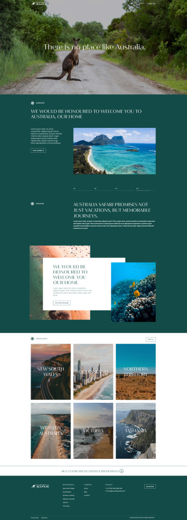 Australia safari - Multipage Safari templates #277701