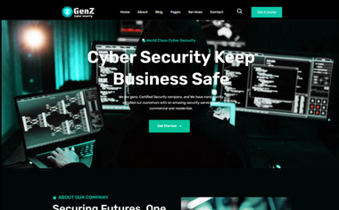 GenZ - Cyber Security WordPress Theme #444768
