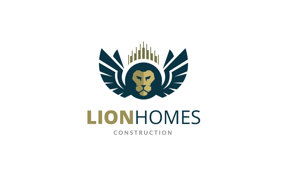 Lion Homes Logo Template #68609