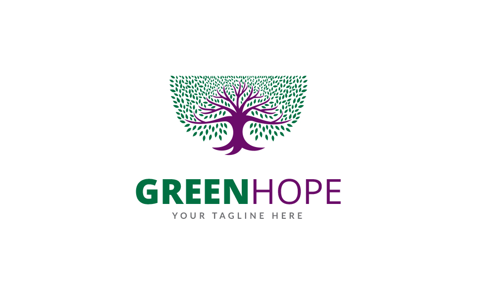 Green Hope Logo Template #69336