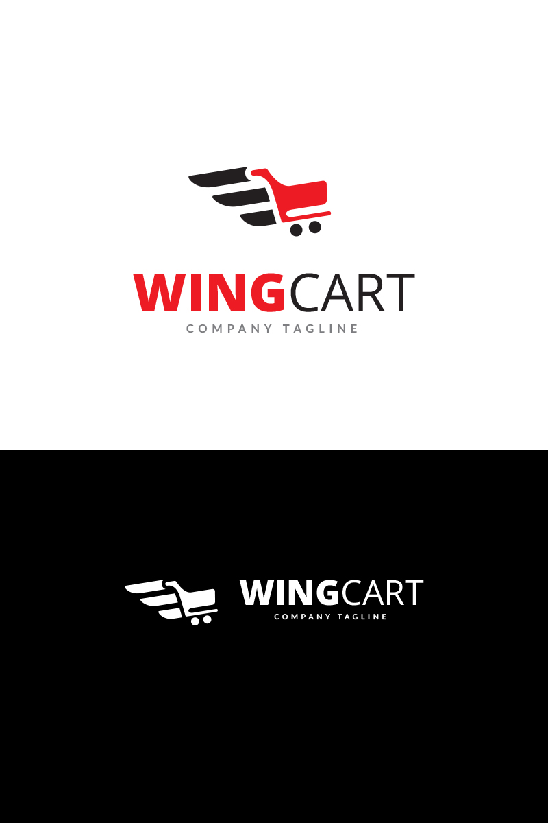 Wing Cart Logo Template #69869