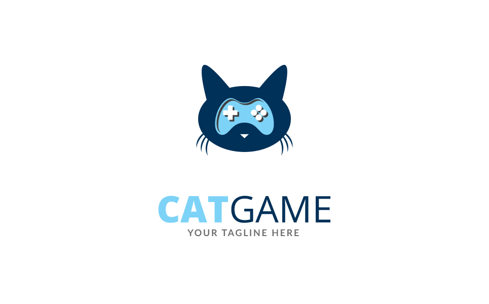 "Cat Game" logo标志模板 #69916