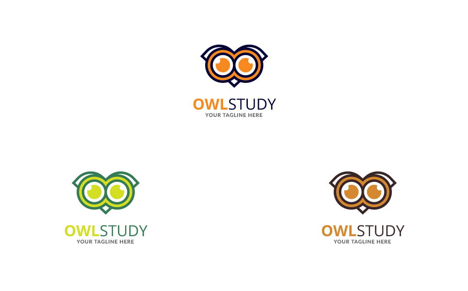 Owl Study Logo Template #71527
