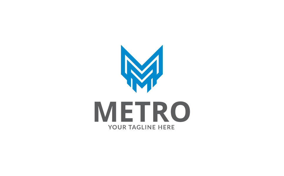 Metro M letter Logo Template #72067
