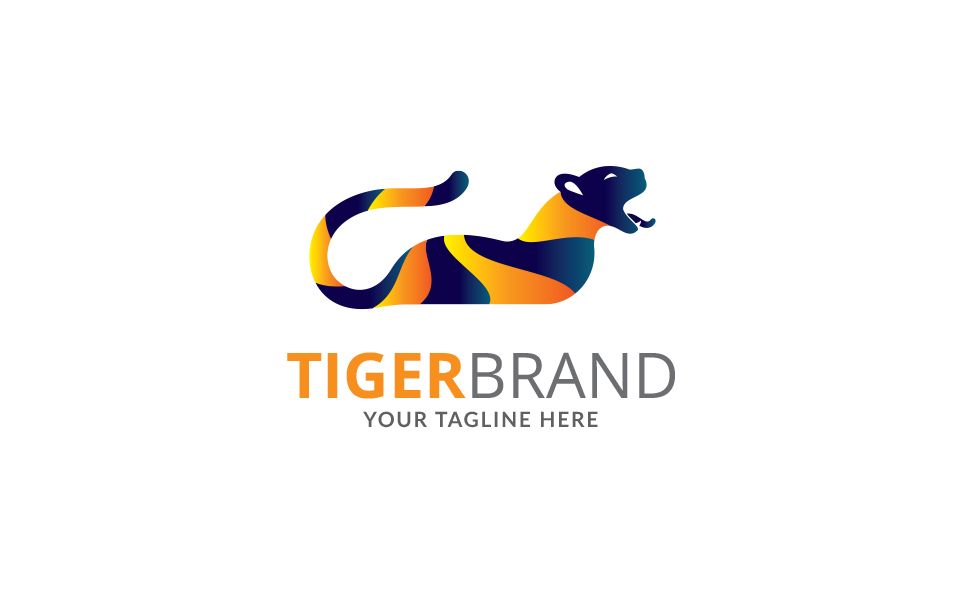 Tiger Color Brand Logo Template #72136