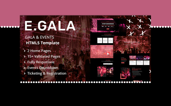 Egala | Gala and Events HTML5 Website Template #101561