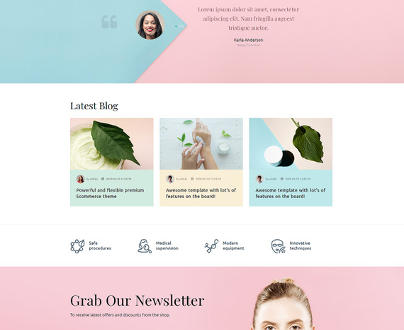 Cosmitek - Cosmetics and medical Store Website Template #105351