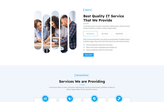 iTech - Technology & IT Solutions HTML5 Template #221034