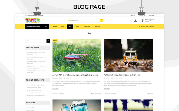 Toyico - Kids Toys and Clothing WooCommerce Theme #260707