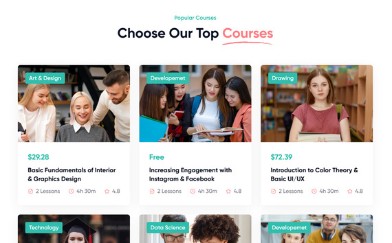 Edumim – Education React Website Template #307119