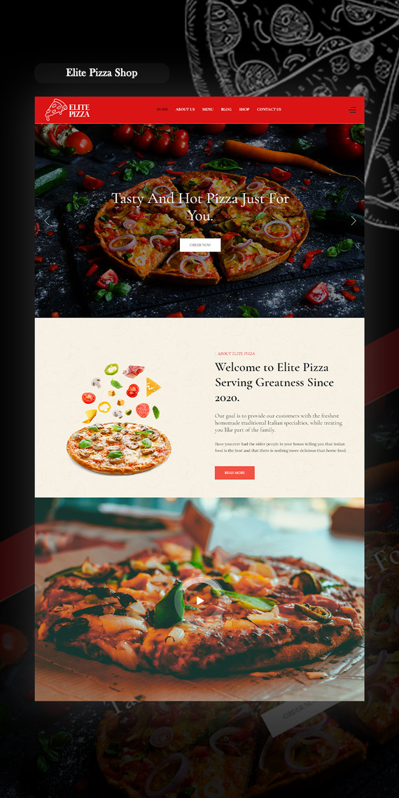 Elite - Restaurant and Cafe HTML Template #254217
