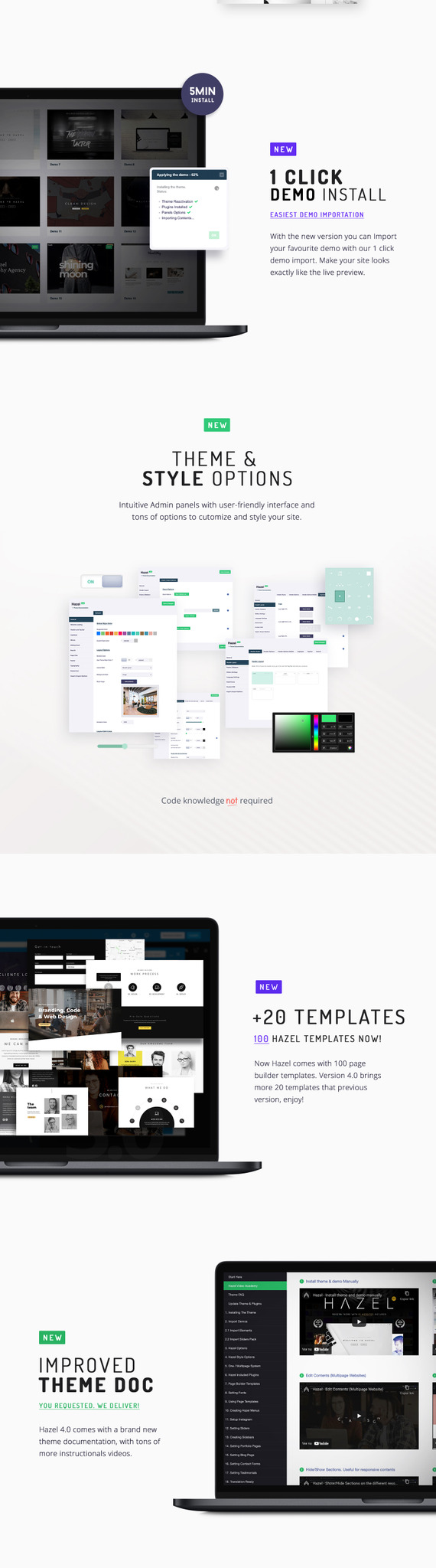 Hazel - Clean Minimalist Multi-Purpose WordPress Theme #67167