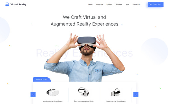 VR Studio HTML Website Template #272937