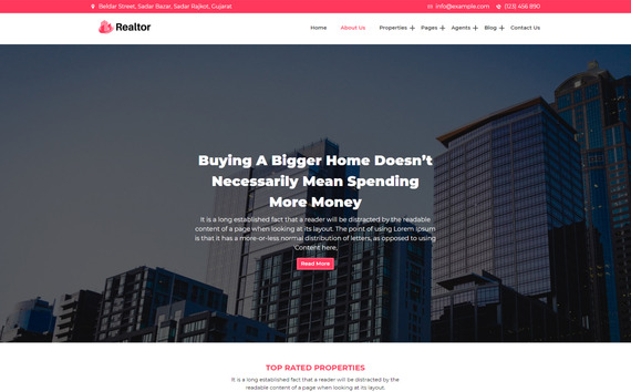 Realtor - Real Estate HTML5 Website Template #253771